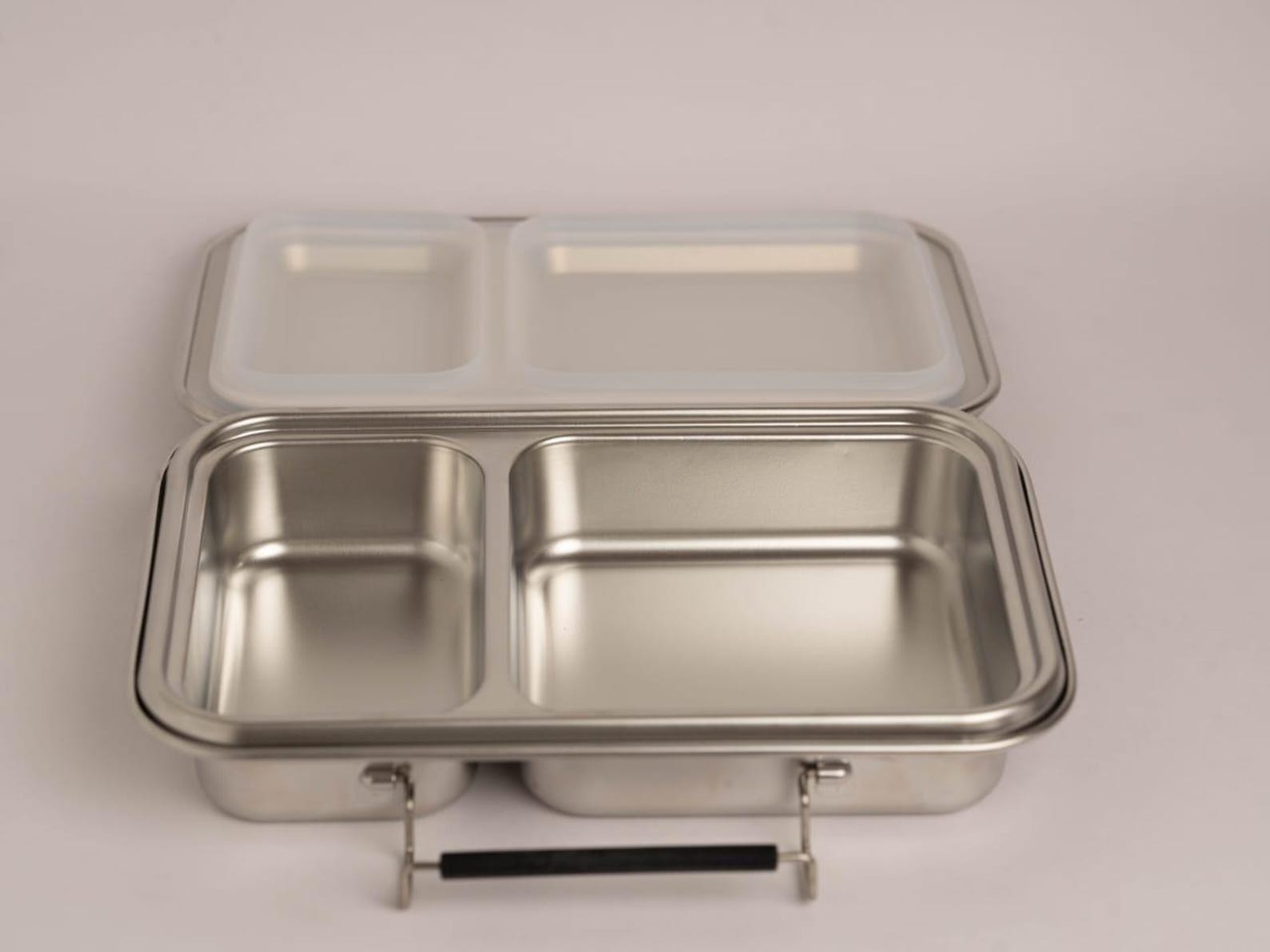 Stainless Steel Box for Boys | Personalised Lunch Box 2 Compartment ...
