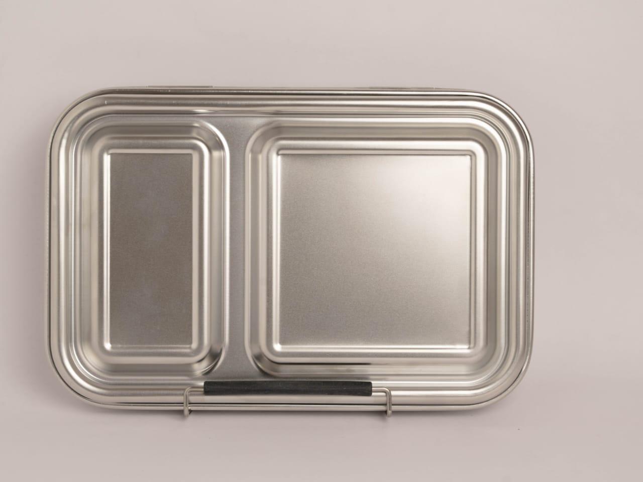 Stainless Steel Box for Boys | Personalised Lunch Box 2 Compartment ...