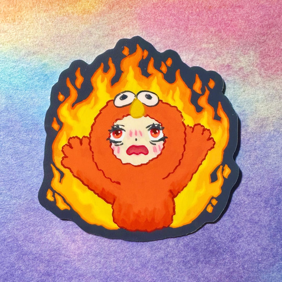 Elmo on Fire Vinyl Sticker | Hellmo Meme | Funny Meme - Etsy