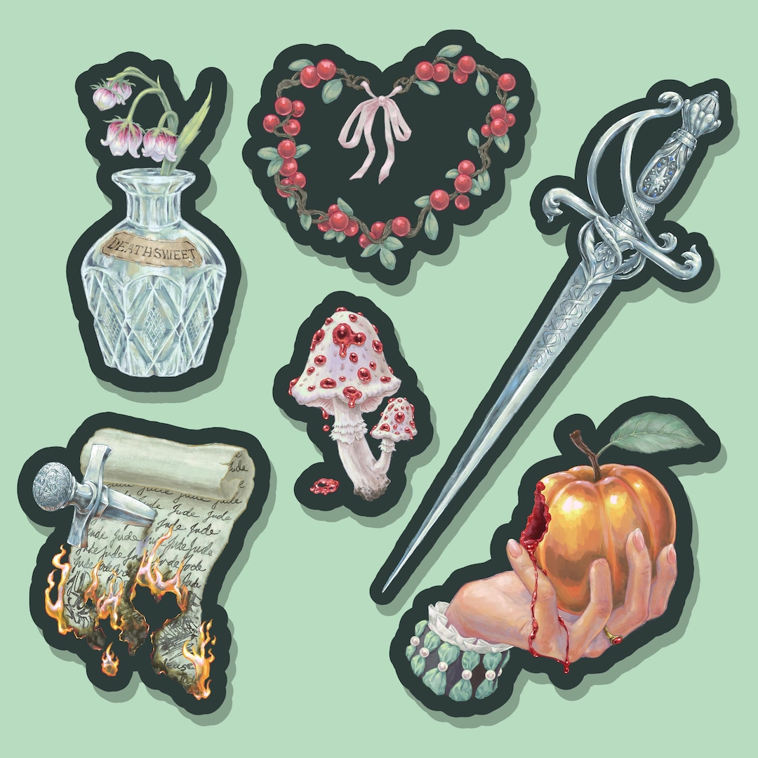 The Cruel Prince Vinyl Stickers Set | Jude and Cardan | Jude Duarte ...