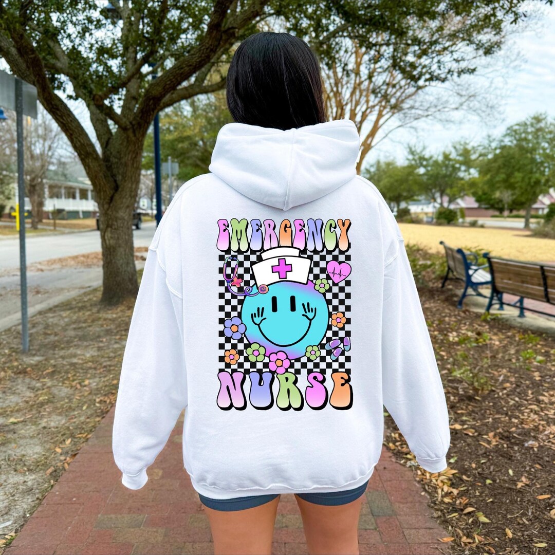 Emergency Nurse Hoodie, ER Tech Apparel - Etsy