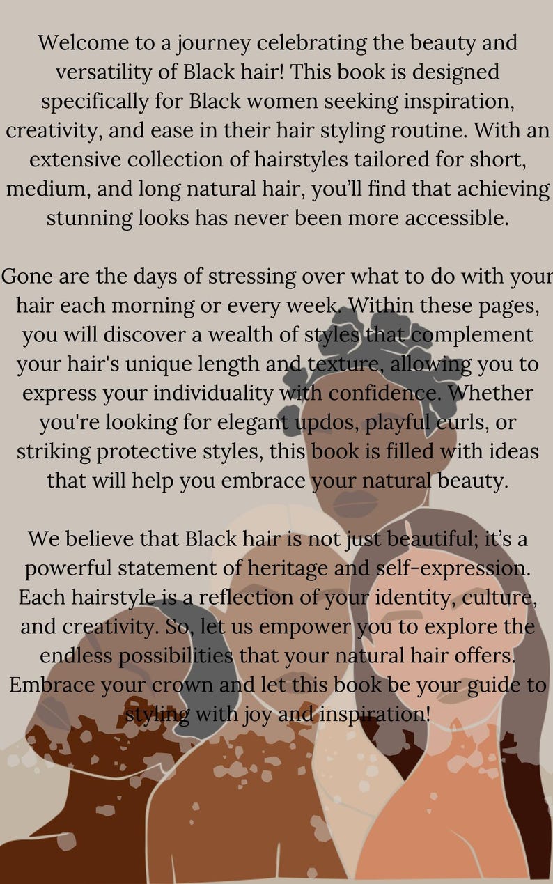 30 Natural Hairstyles for Black Women Guide (PDF Book) - Etsy