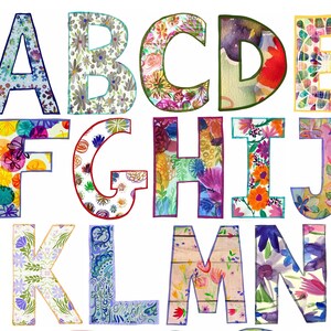 Alphabet Wall Stickers, Back to School, Letter Decals, Removable ...