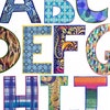Alphabet Stickers, Classroom Wall Art, Patterned Letters, Nursery and ...