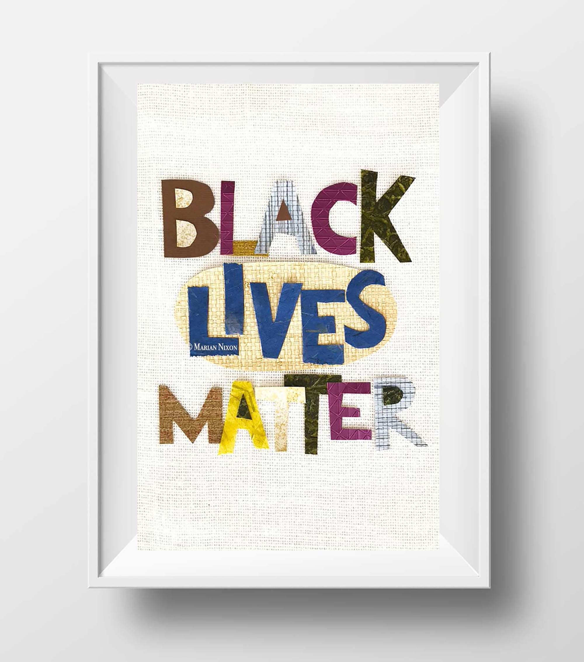 Black Lives Matter Art Print, BLM Office Wall Art, College Apartment ...