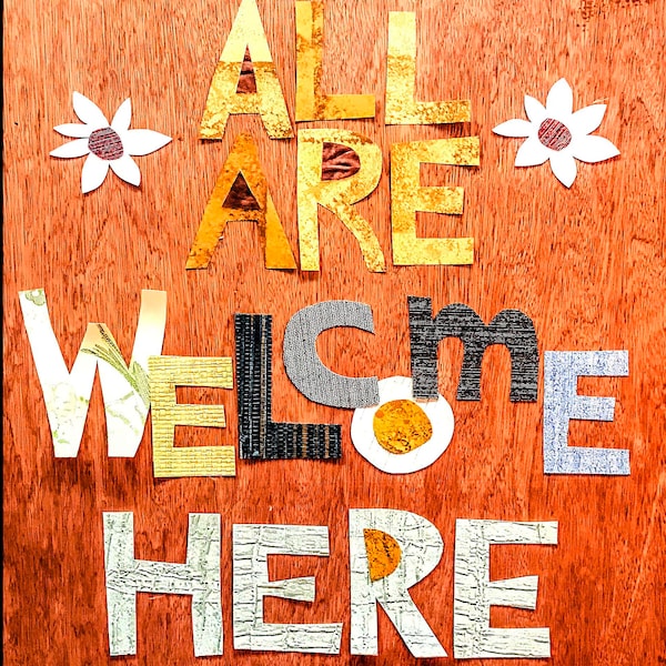 All Are Welcome Here Poster - Etsy