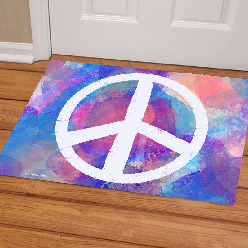 Peace Doormat - Etsy