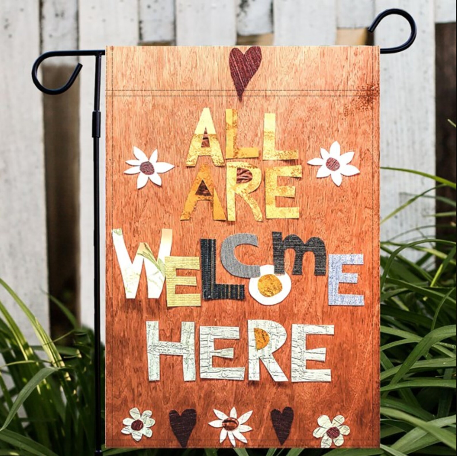 Garden Flag House Flag All Are Welcome Here College Room - Etsy