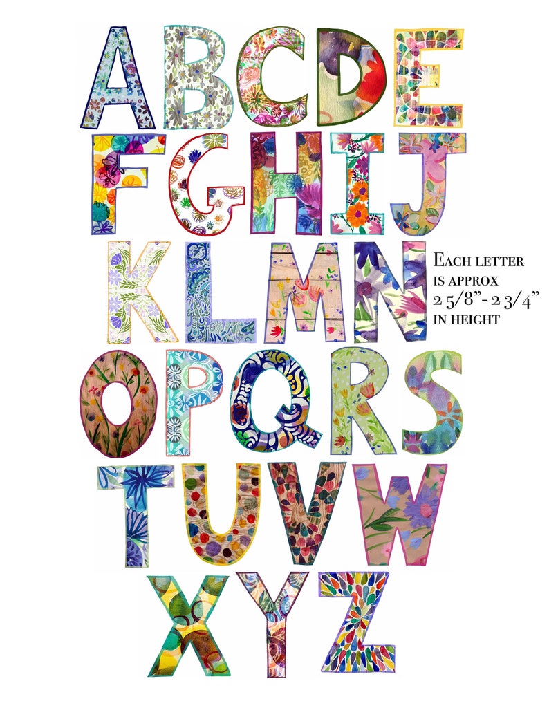 Alphabet Wall Stickers Back to School Letter Decals - Etsy