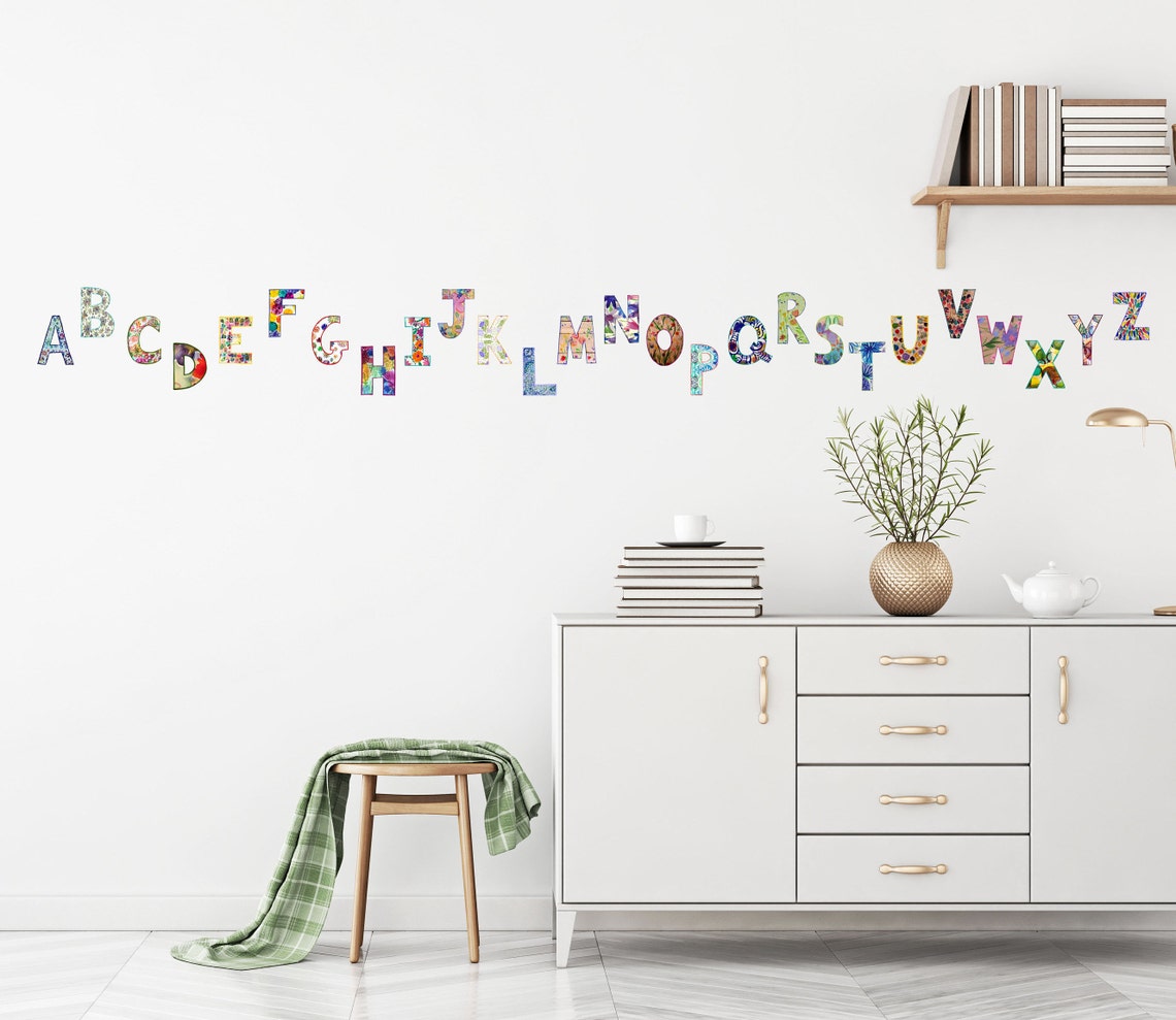 Alphabet Wall Stickers Back to School Letter Decals - Etsy