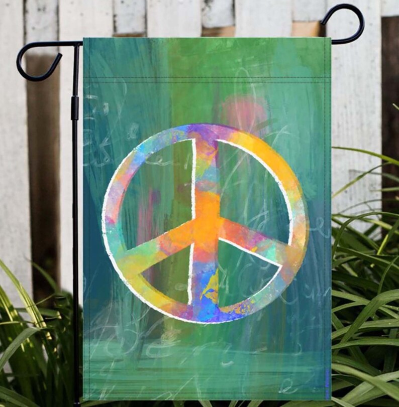Peace Flag Peace Sign House Flag Dorm Room Wall Hanging - Etsy