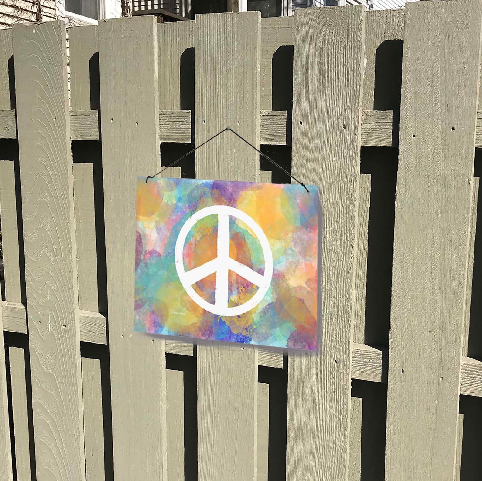 Peace Sign Door Hanger College Dorm Decor Indoor Outdoor - Etsy