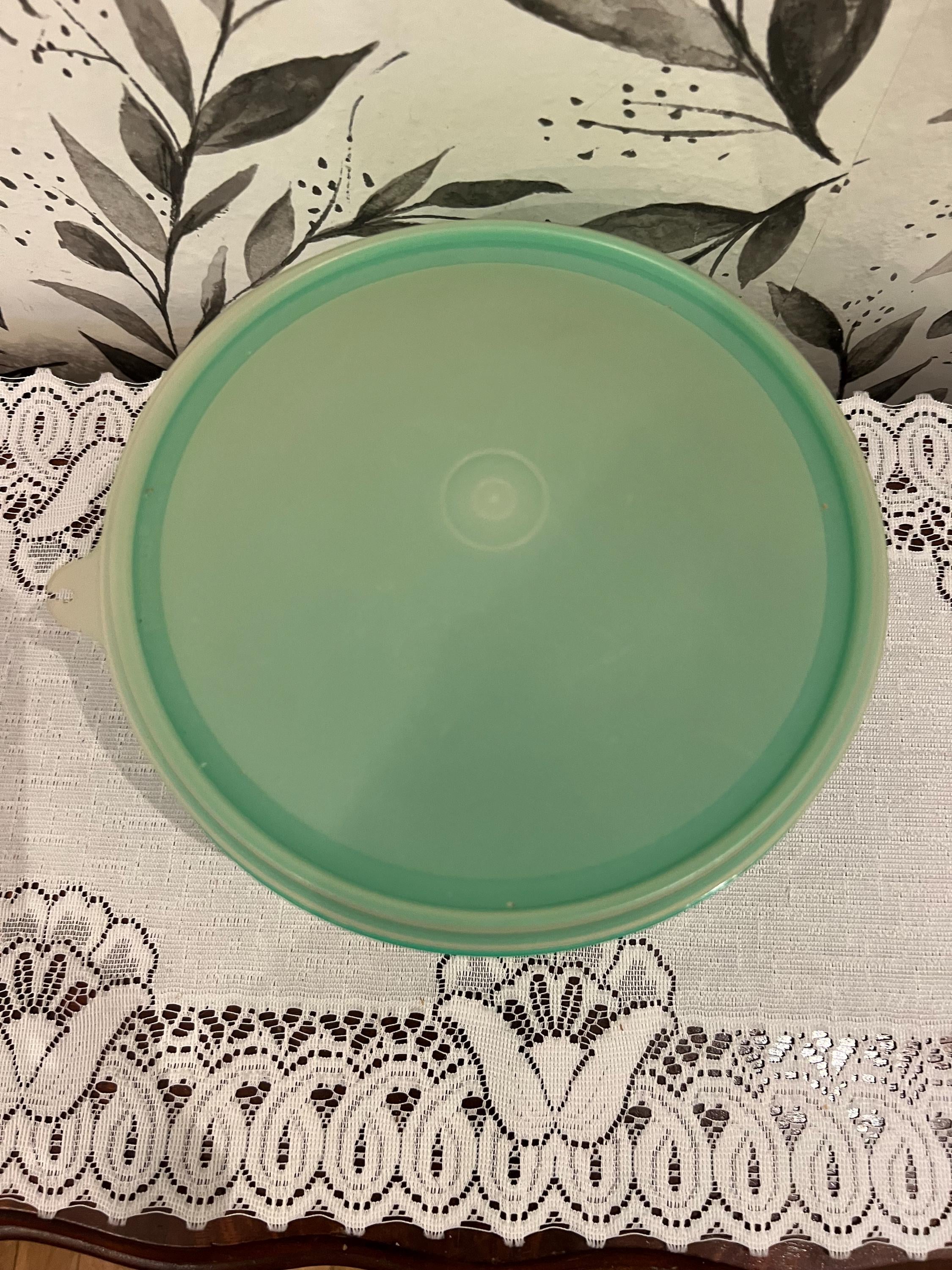 Vintage Tupperware Jadeite Green 3-piece Crisp It Lettuce Keeper Bowl ...