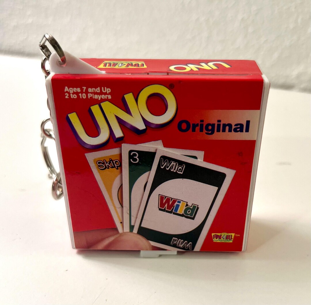 Uno Keychain - Etsy