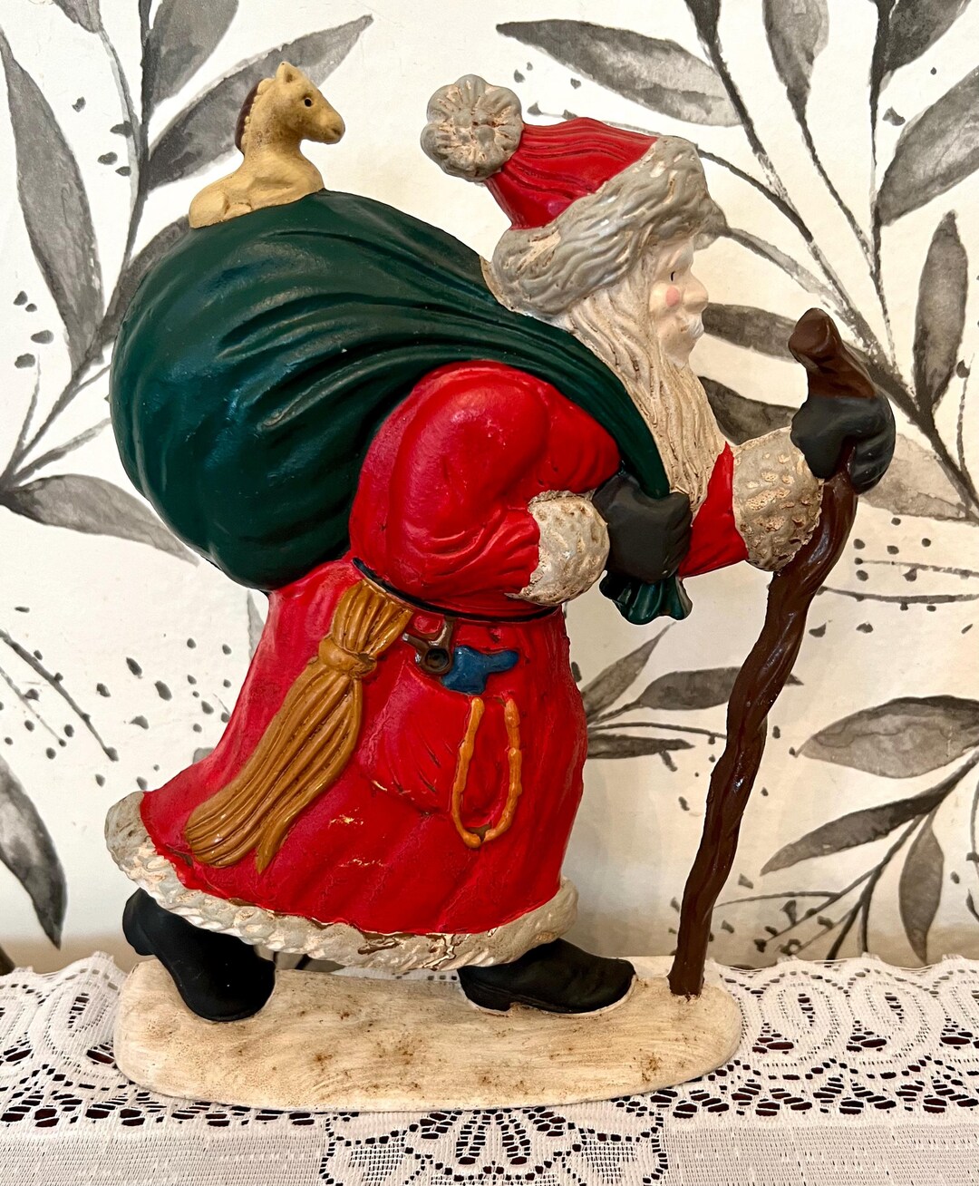 Cast Iron Santa Claus Doorstop/vintage - Etsy