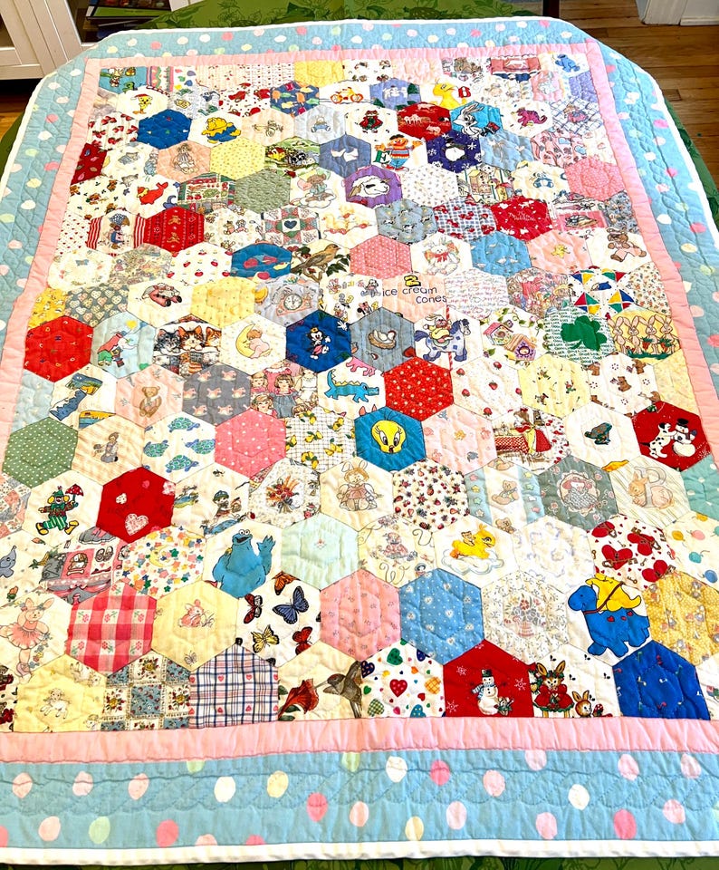 Vintage Baby Quilt - Etsy