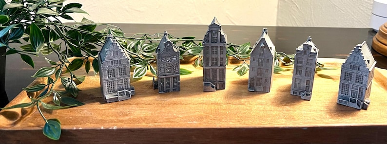 Tin Artil Specials Utrecht Vintage Small Dutch Houses Set of 6 - Etsy