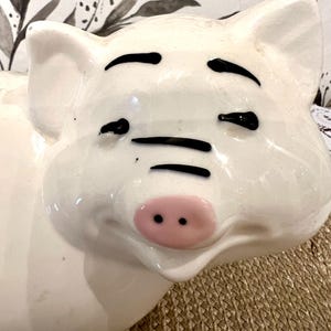Vintage Ceramic Pig Piggy Bank - Etsy