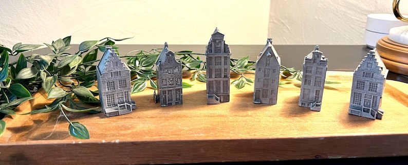 Tin Artil Specials Utrecht Vintage Small Dutch Houses Set of 6 - Etsy