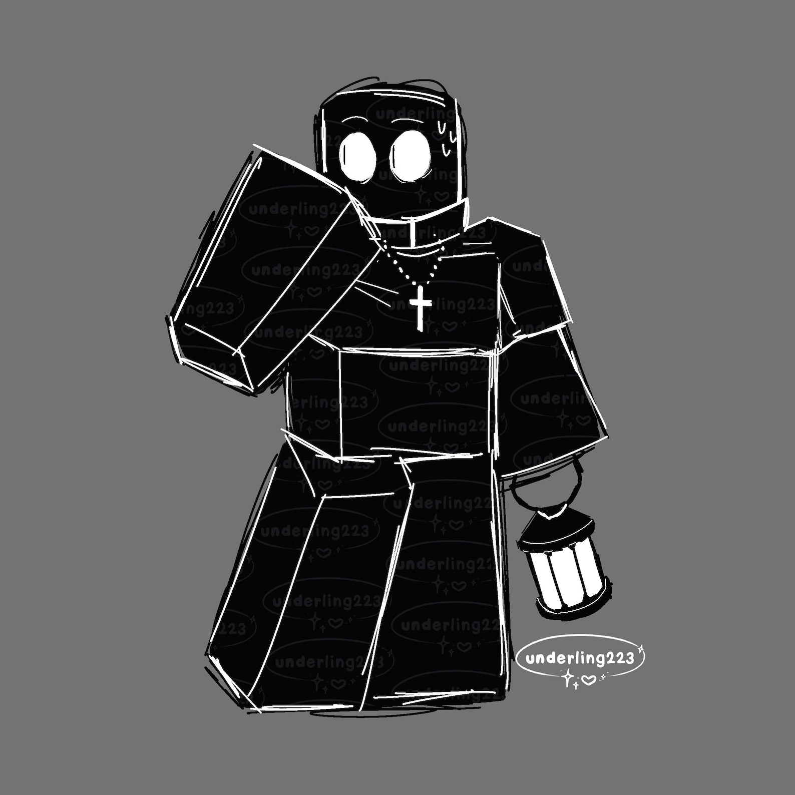 Grace Sinner / John Grace Roblox 3.5 Inch Acrylic Keychain - Etsy