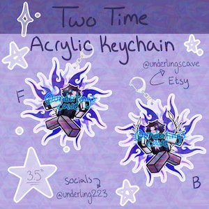 Forsaken PREORDER Two Time 3.5 In. Acrylic Keychain - Etsy
