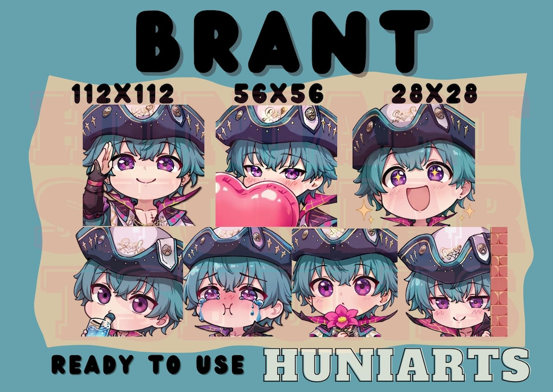 Wuthering Waves Brant Emotes,brant Emote,ww Brant Anime Emote,brant ...