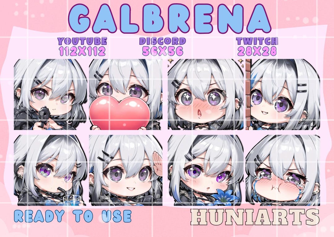 Wuthering Waves Galbrena Emote ,albrena Emote,ww Galbrena Anime Emote ...
