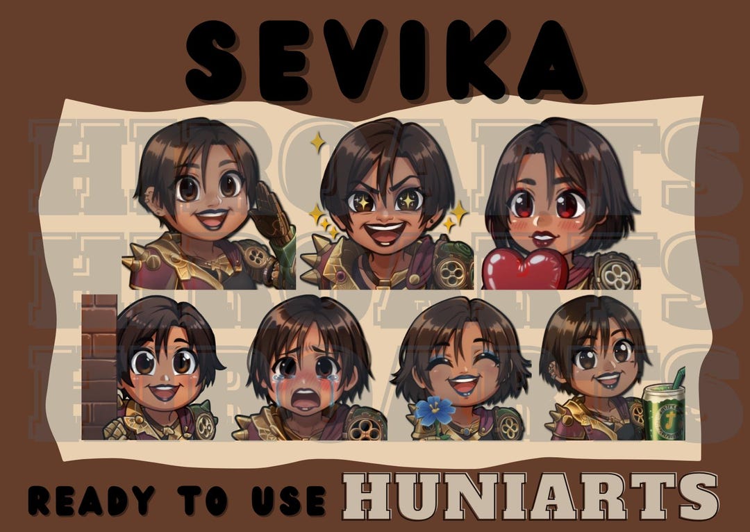 Arcane Sevika Emotes | League of Legends Chibi Anime Discord & Twitch ...