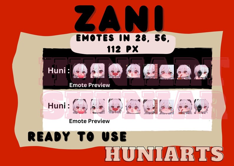 Wuthering Waves Zani Emotes, Zani Emote, WW Zani Anime Emote, Zani ...