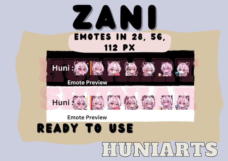 Wuthering Waves Zani Emotes, Zani Emote, WW Zani Anime Emote, Zani ...