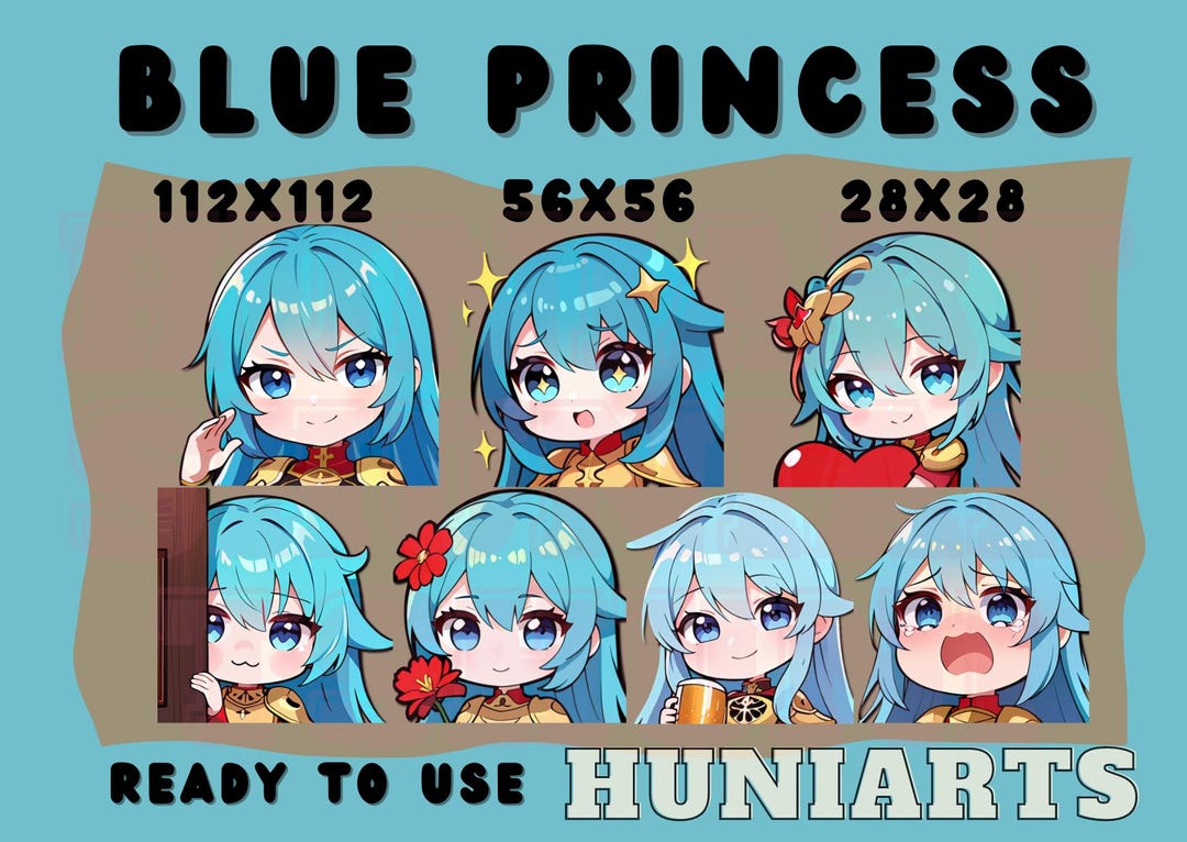 Blue Princess Girl, Blue Hair Princess Emotes, Blue Princess Game ...