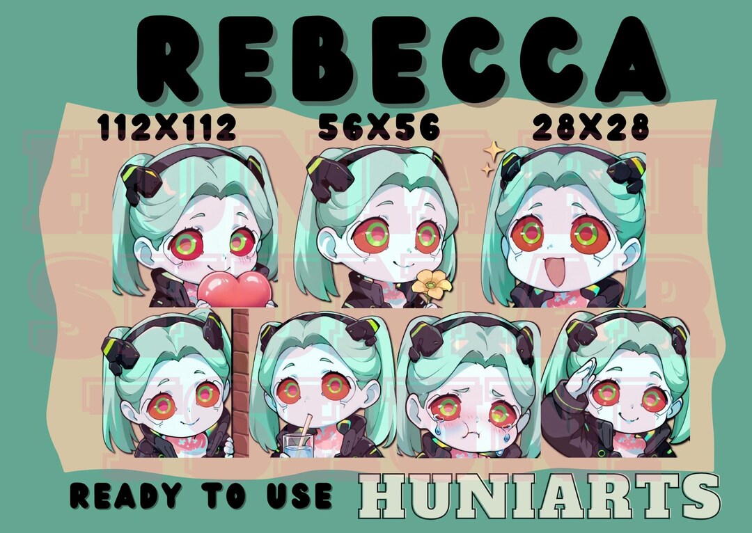 Cyberpunk Rebecca Emotes,cyber Rebecca Emotes,rebecca Emote,crazy ...