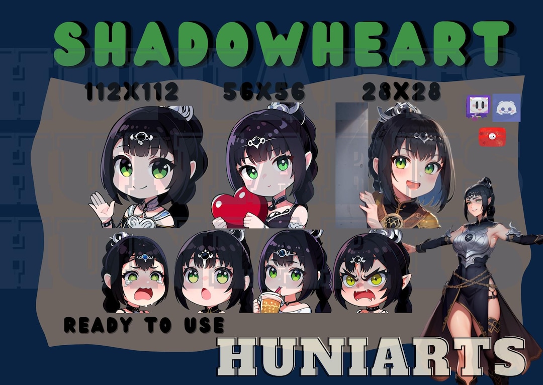 Baldur's Gate 3 - Shadowheart Emote Set Anime Emotes, Discord/twitch ...