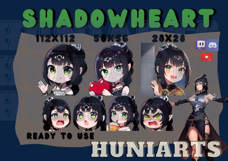 Baldur's Gate 3 - Shadowheart Emote Set Anime Emotes, Discord/twitch ...