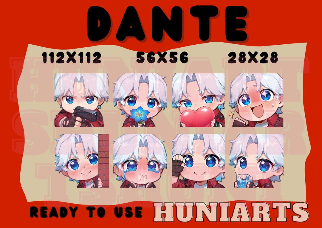 DMC Dante Emotes,devil Hunter Dante Emotes,dante Emote,devil Cry Dante ...