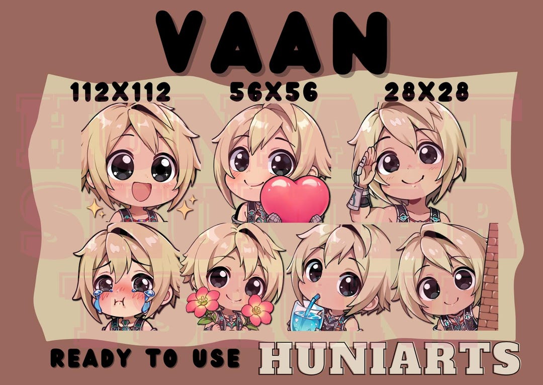 Final Fantasy 12 XII Vaan Emote, Final Fantasy Vaan Emotes,final ...