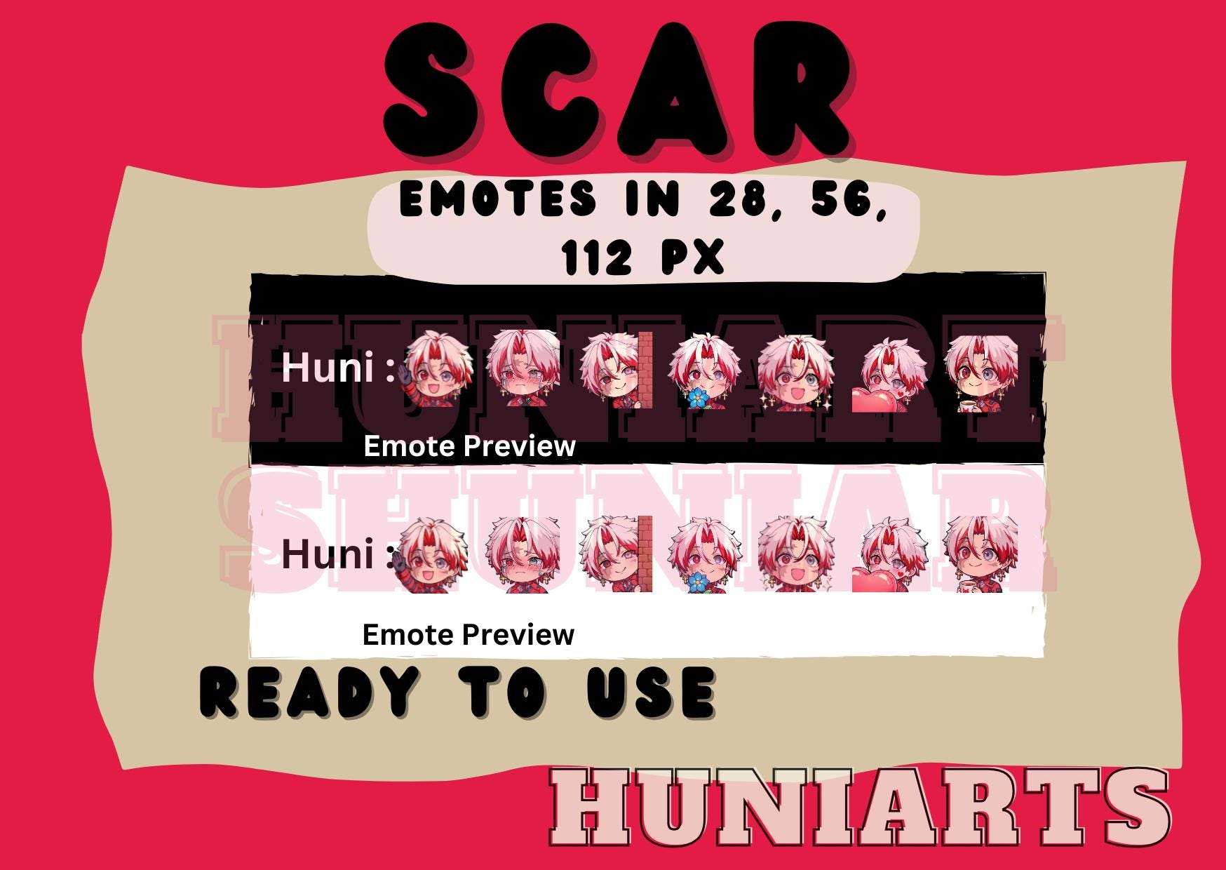 Wuthering Waves Scar Emotes, Scar Emote, WW Scar Anime Emote, Scar ...
