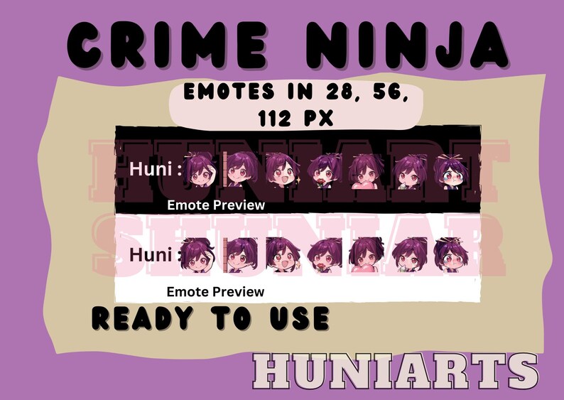 Crime Ninja Emotes, Hell Emote, Paradise Emote, Anime Crime Ninja Emote ...