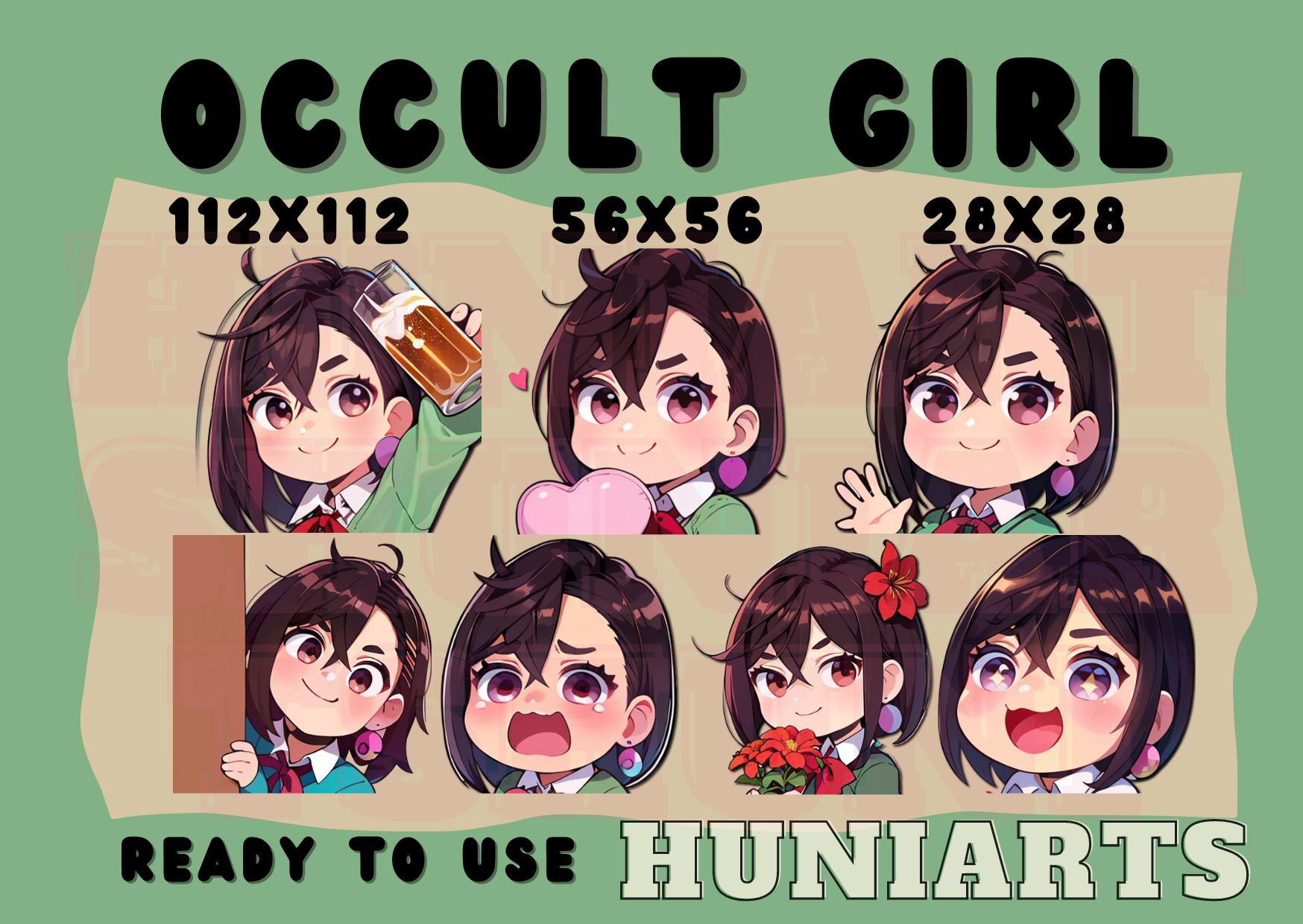 Occult Girl, Occult Anime School Girl, Occult Girl Emotes, Occult ...