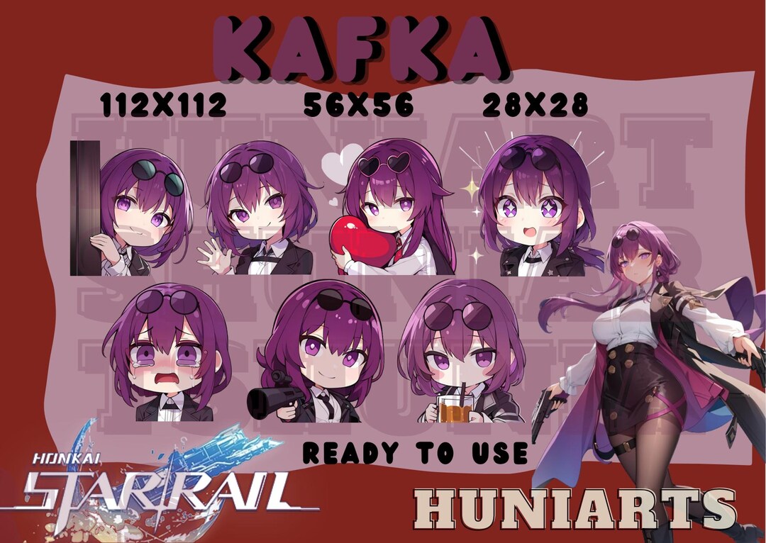 Honkai Star Rail Kafka Emote Set - Etsy