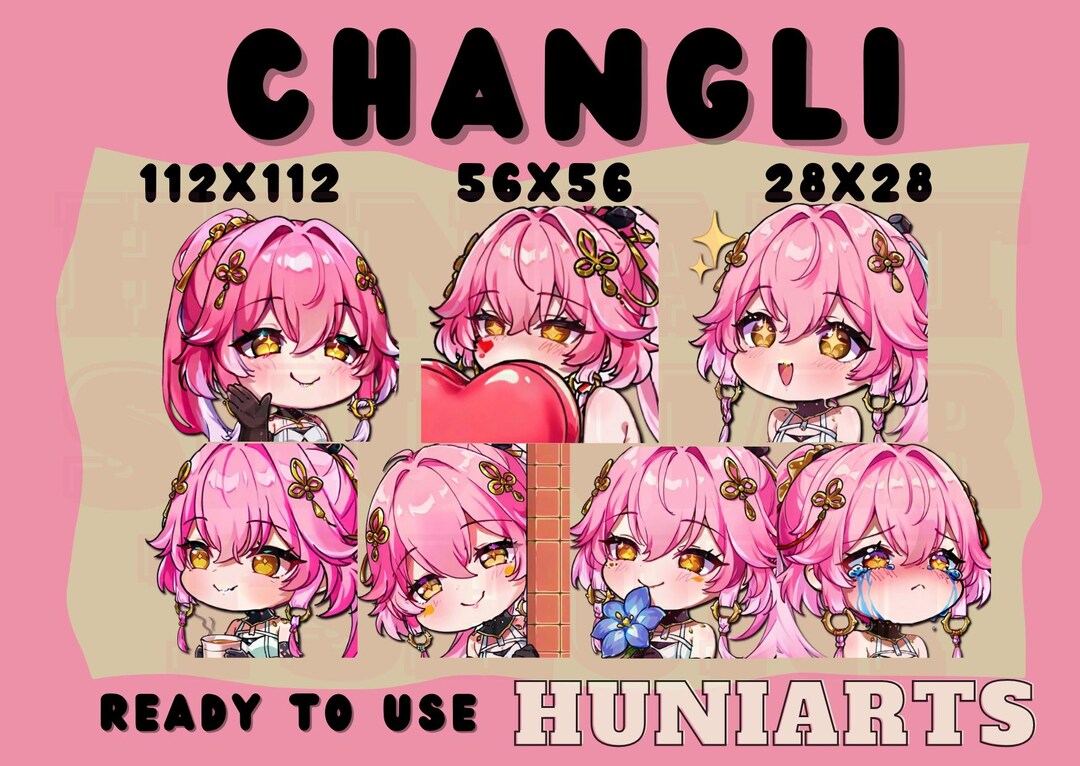 Wuthering Waves Changli Emotes, Changli Emote, WW Changli Anime Emote ...