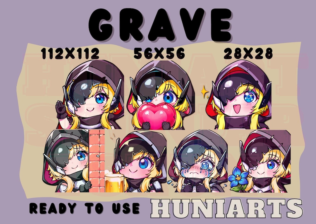 Nikke Grave Emotes, Nikke Grave, Nikke Emotes, Nikke Grave Emote Set ...