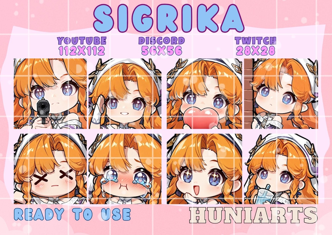 Wuthering Waves Sigrika Emotes Sigrika Emote,ww Sigrika Anime Emote ...