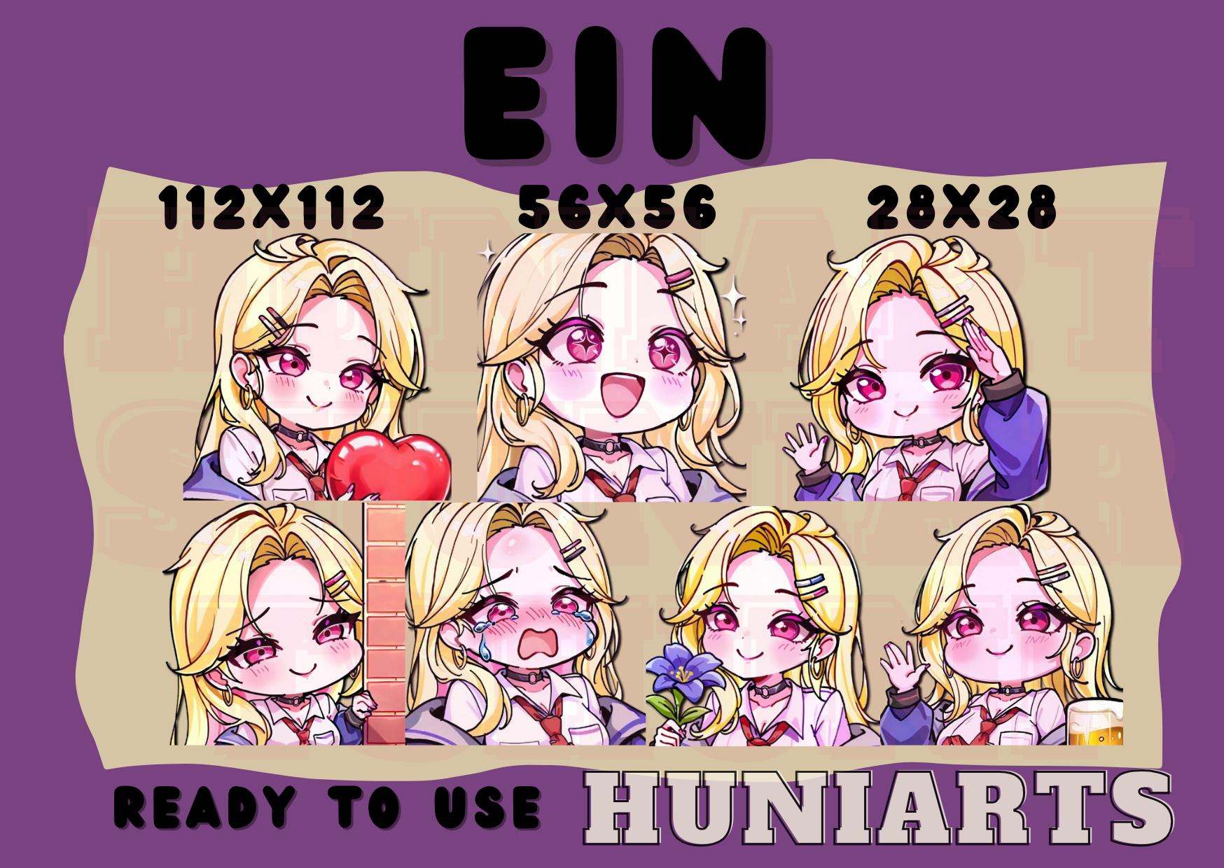 Nikke Ein Emotes, Nikke Ein, Nikke Emotes, Nikke Ein Emote Set Anime ...