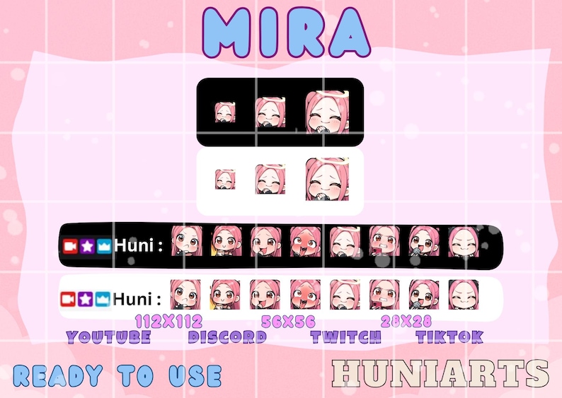 Demon Hunter Mira Emote, K-pop Mira Emotes,mira Emote,crazy Kpop ...