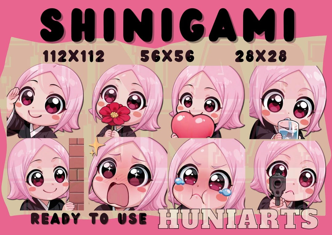 Shinigami Emote, Pink Hair Girl Emote,shinigami Emotes,pink Shinigami ...