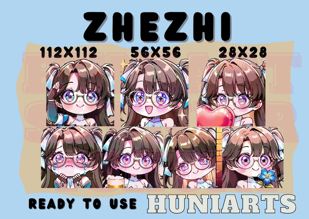 Wuthering Waves Zhezhi Emotes, Zhezhi Emote, WW Zhezhi Anime Emote ...