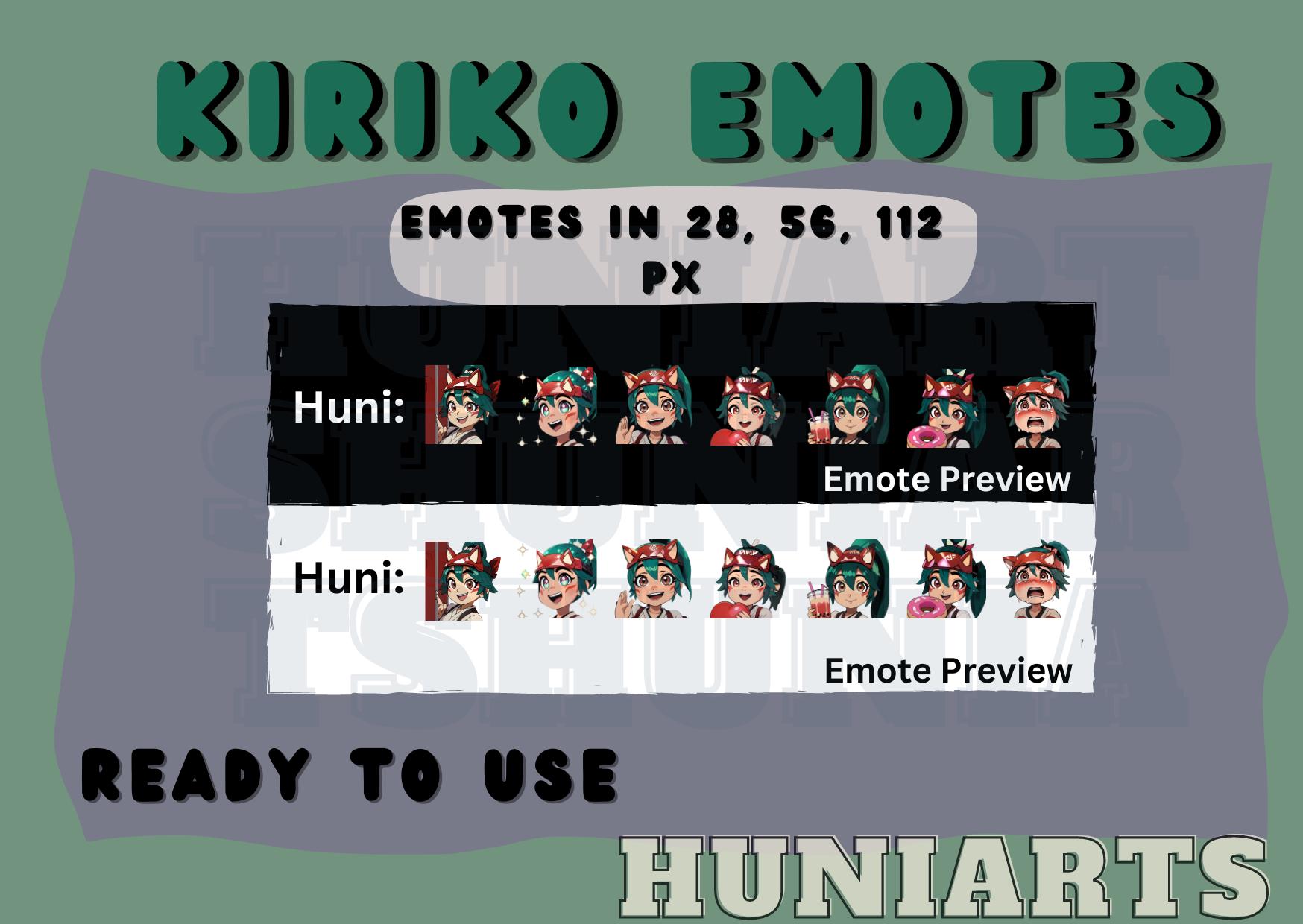 Overwatch Kiriko Emote Set Anime Emotes, Discord/twitch/youtube Emotes ...