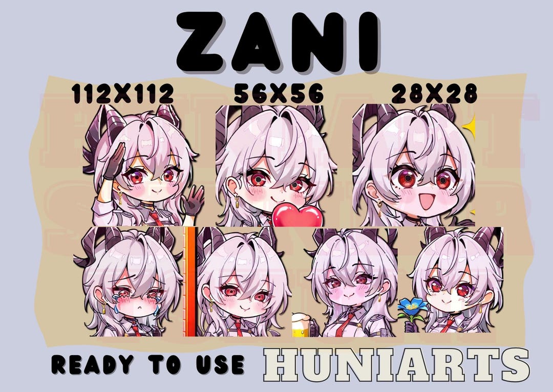 Wuthering Waves Zani Emotes, Zani Emote, WW Zani Anime Emote, Zani ...