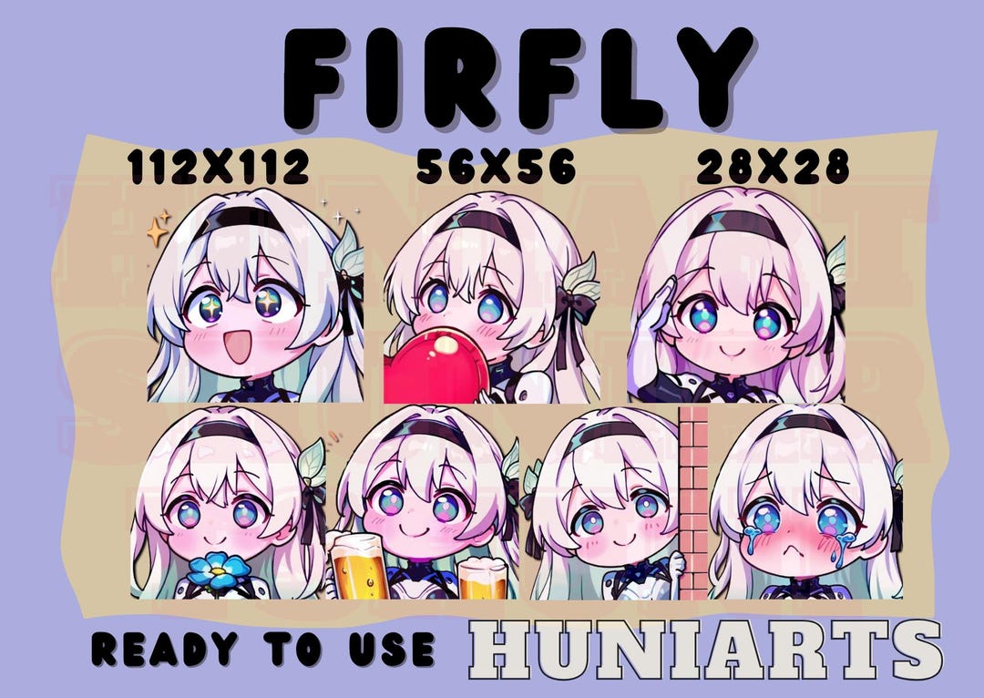 Honkai Star Rail Firefly Emotes, Firefly Emote, HSR Firefly Anime Emote ...